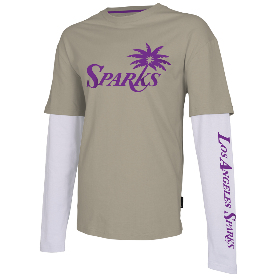 Sparks Stadium Essentials WNBA Status Beige Long Sleeve Shirt – TEAM LA ...