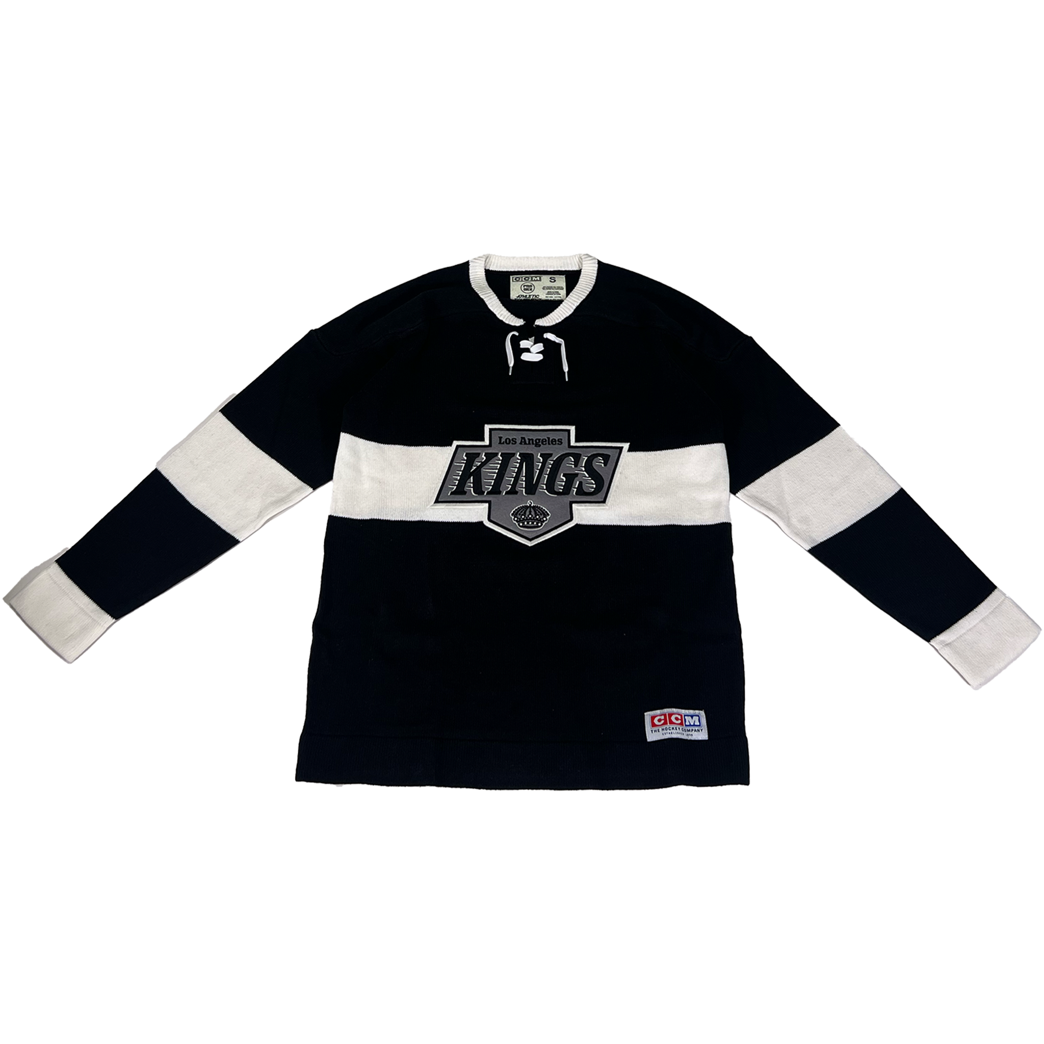 Kings CCM Black Grey Heritage Laced Sweater – TEAM LA Store
