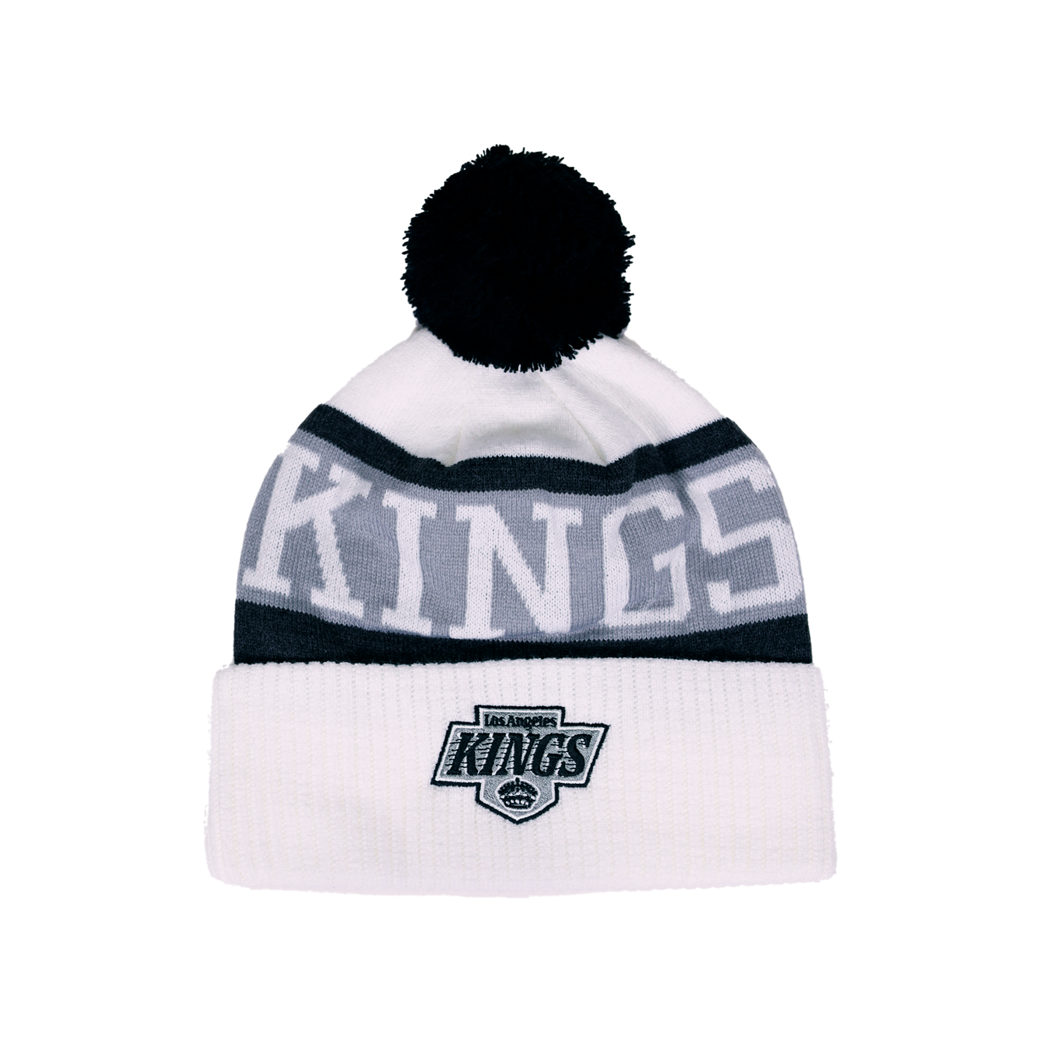 Kings CCM Chevy Logo White Knit Pom Beanie – TEAM LA Store