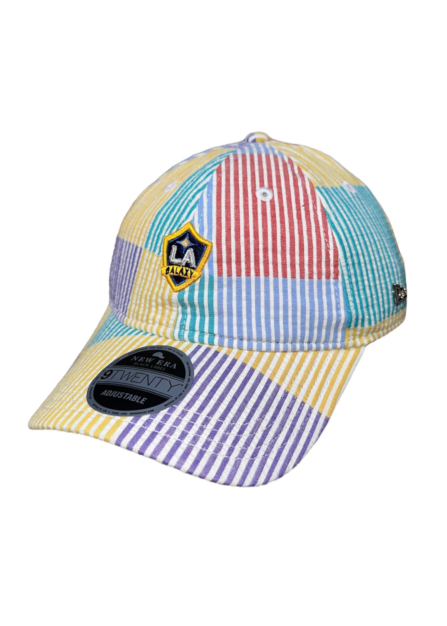 LA Galaxy 2020 New Era BL Multiseer 9Twenty Adjustable Multi-Colored H ...